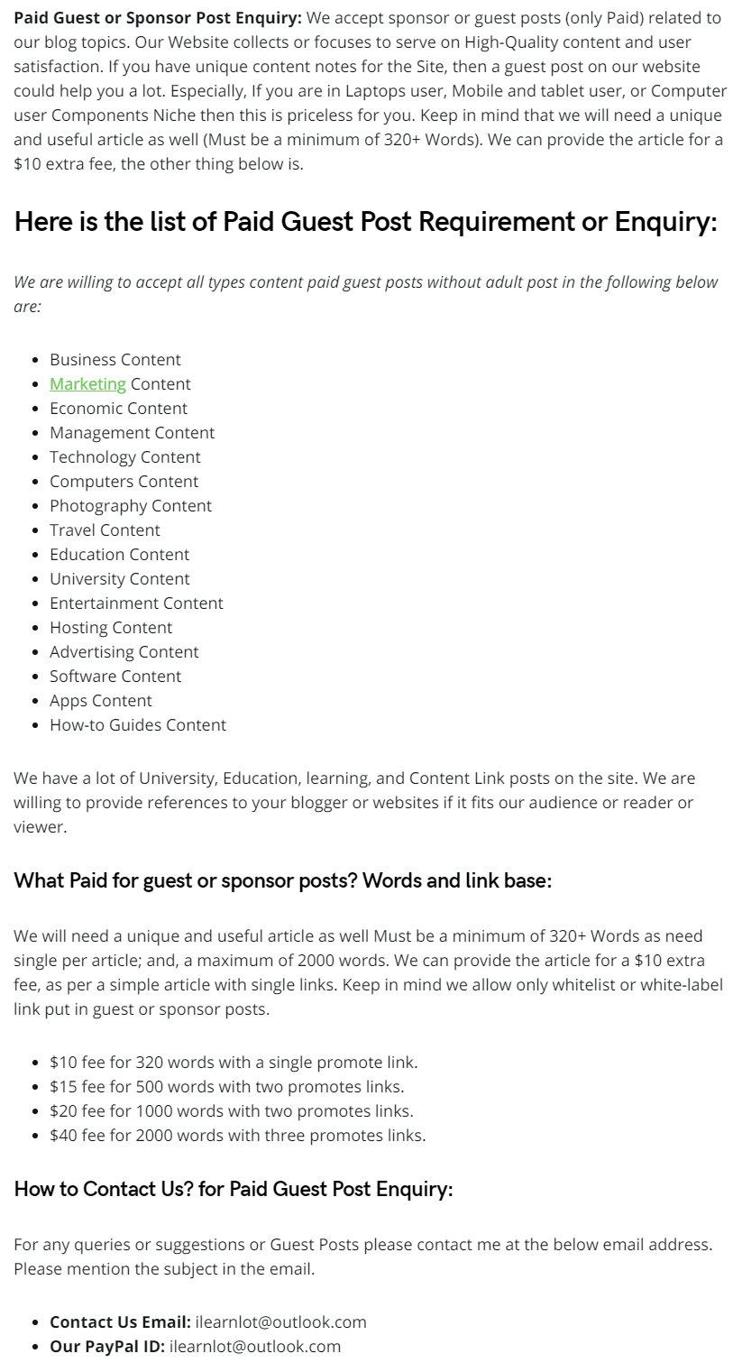 Paid-Guest-or-Sponsor-Post-Requirement-Info-Image - ilearnlot